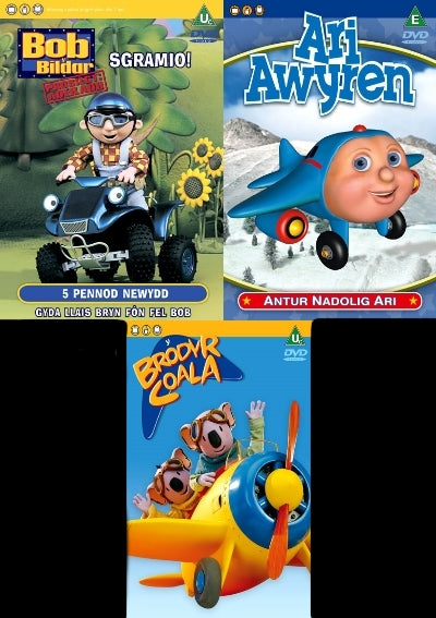 3 DVD (Bob Y Bildar, Ari Awyren & Y Brodyr Coala) – Sain